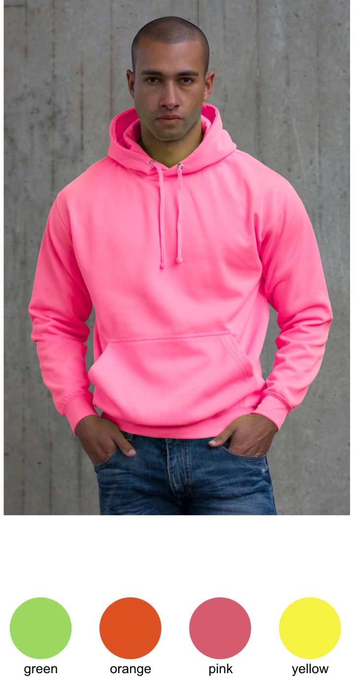 Hooded sweater ‘unisex electric neon’ - Sportsdesign